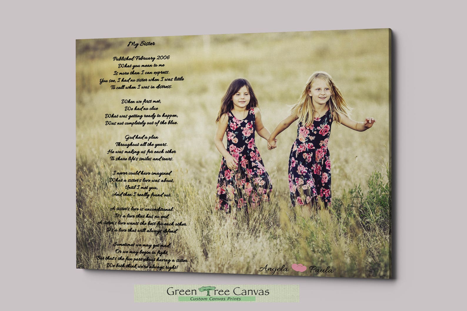 Custom Poem Personalized Photo Print With Quote Personalized - Etsy
