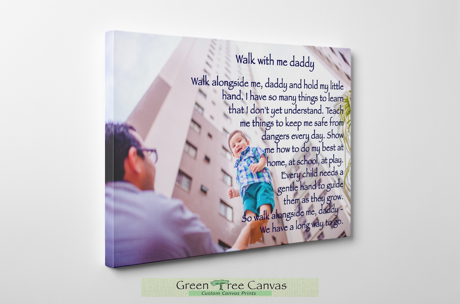 Father's Day Gift Walk Alongside Me Daddy Poem Custom | Etsy