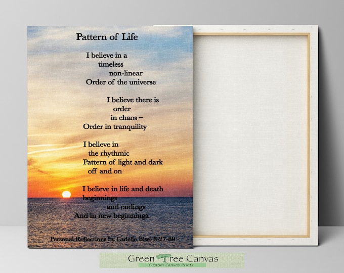 Side Title Poem Custom Word Art Custom Poem Wall Hanging Meaningful ...