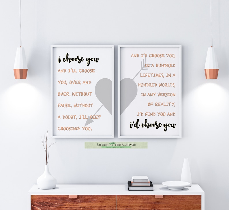I Choose You Printable Set Print I Choose You Sign I'd - Etsy