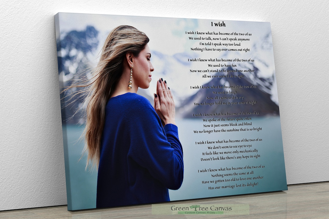 Custom Poem Print With Photo, Personalized Poetry, Quote Print on ...