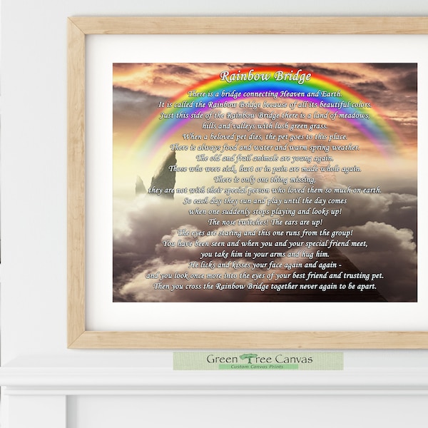 Rainbow Bridge Sign - Etsy