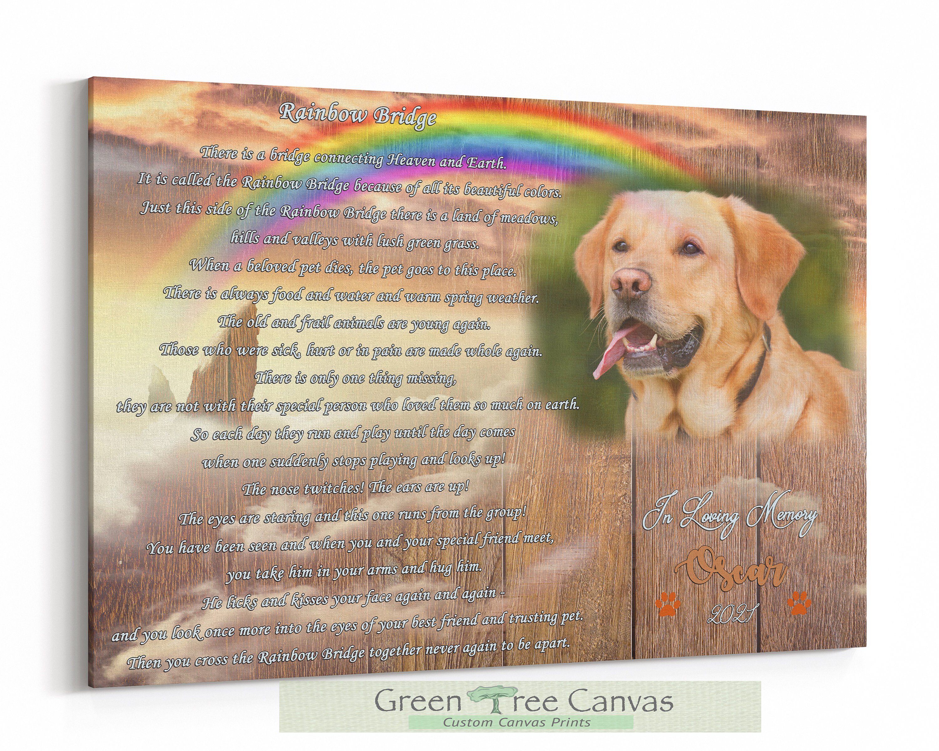 In Memory of Pet, Custom Dog Portrait, Custom Pet Painting, Custom Pet ...