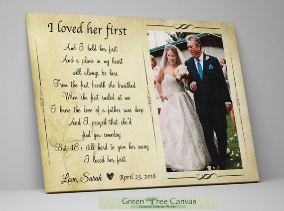 Father of the Bride Gift Father of Bride I Love Her First | Etsy