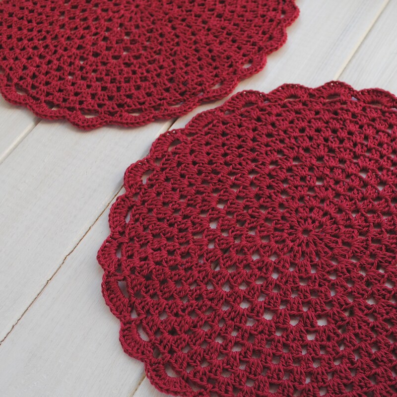 Colored Doilies - Etsy