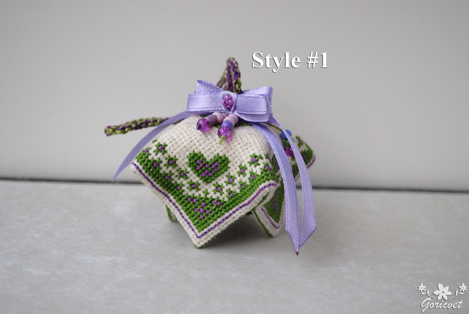 Hearts Embroidered Bell Hanging Fabric Ornaments Ukrainian - Etsy