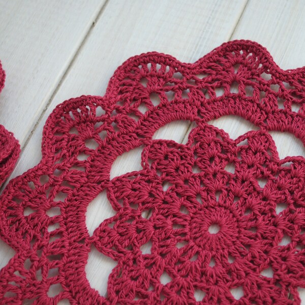 Knitted Doily - Etsy