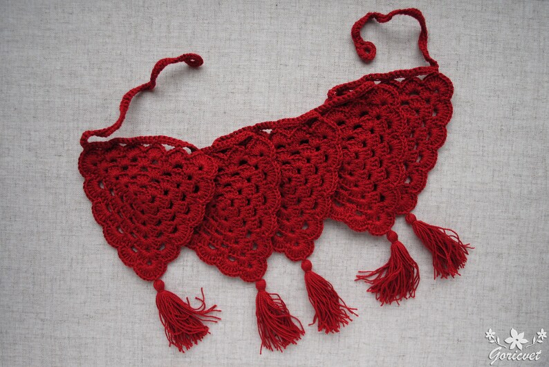 Crochet Triangles Garland Boho Wall Hanging Crochet Ornaments - Etsy