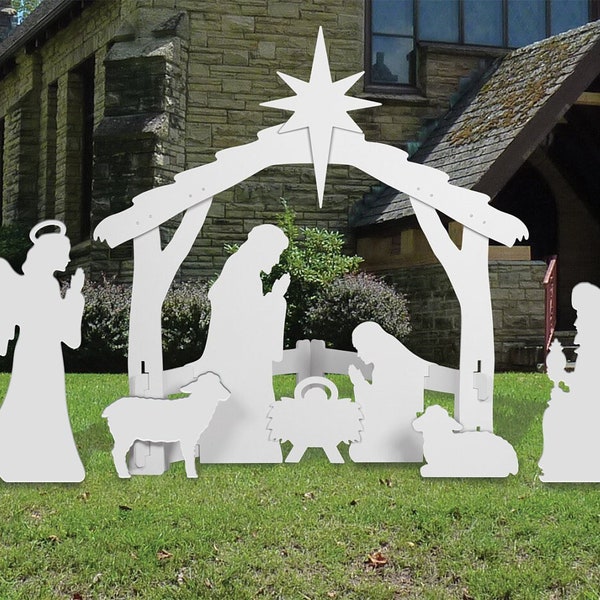 Outdoor Nativity Set Large - Etsy