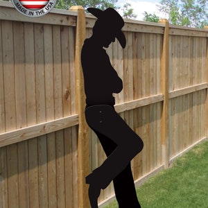All-weather Plastic Leaning Cowboy Display - Etsy