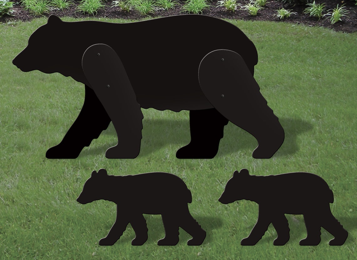 All-weather Black Bear and Cubs Display - Etsy