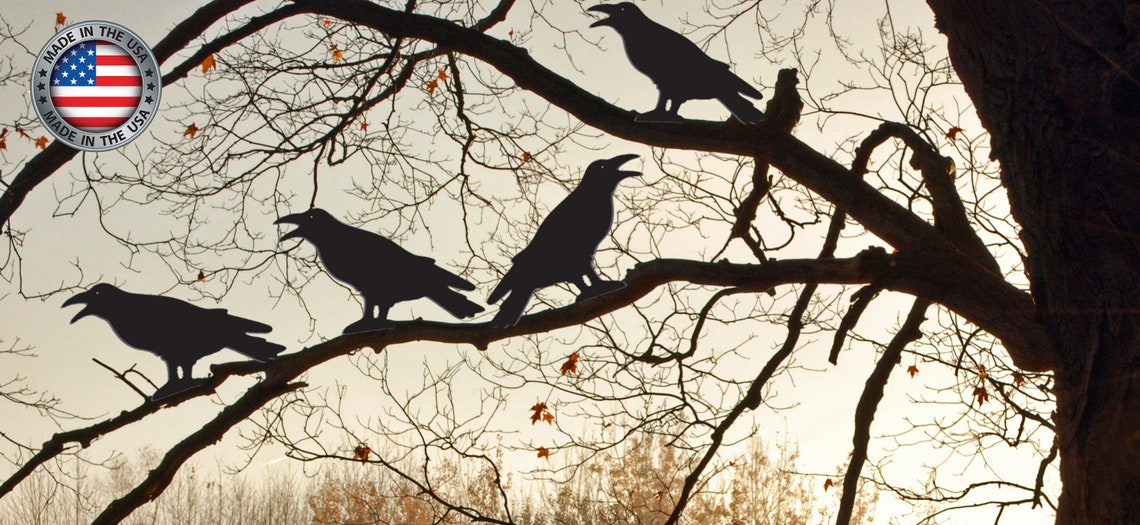 All-weather Plastic Ravens Set of 6 - Etsy