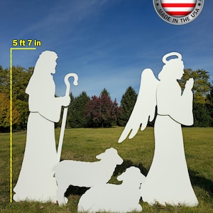 Life Size Nativity Add-on - Angel, Shepherd, Sheep - Etsy