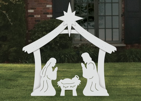 Large Holy Family Outdoor Nativity Set - Etsy