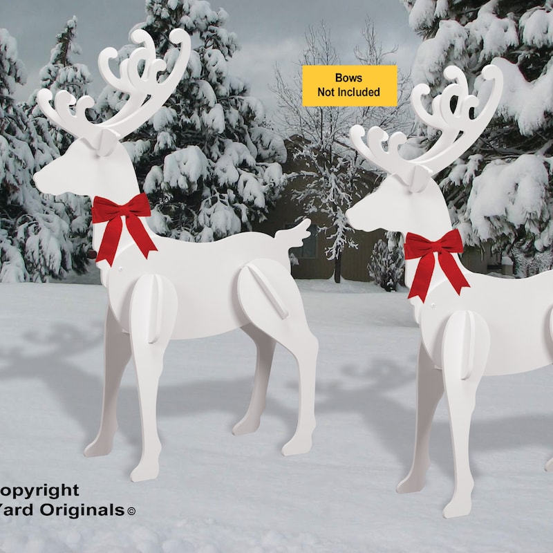 Reindeer for Yard Sign - Etsy