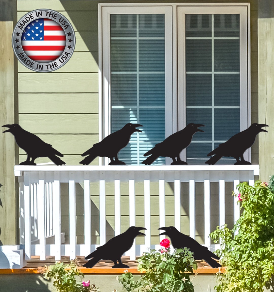All-weather Plastic Ravens Set of 6 - Etsy