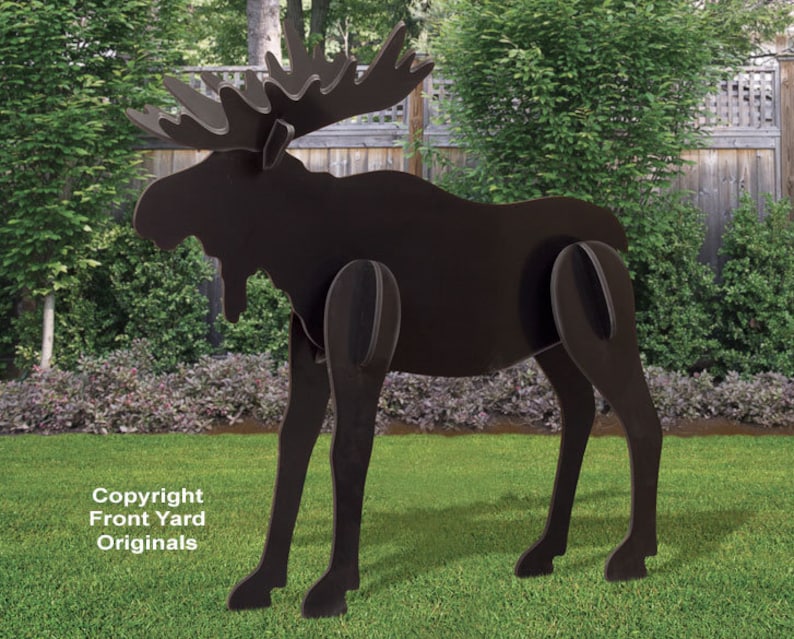 All-weather Large Black Moose Yard Display - Etsy