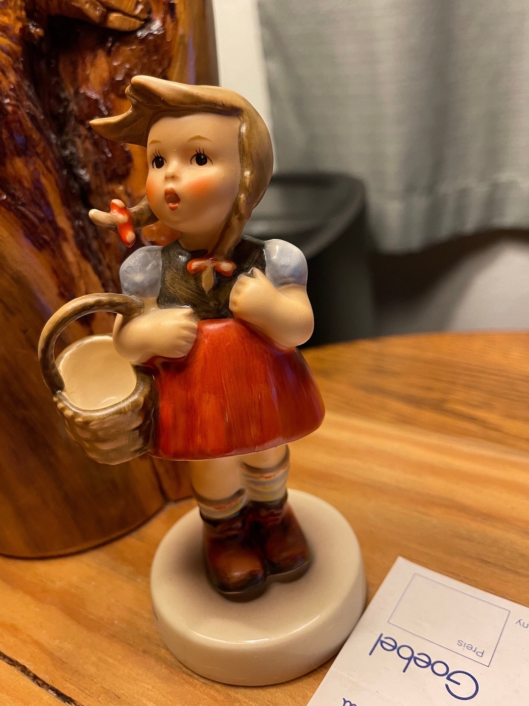 GOEBEL, M.J. Hummel Figurine/“gretel-little Shopper” Price Drop! - Etsy