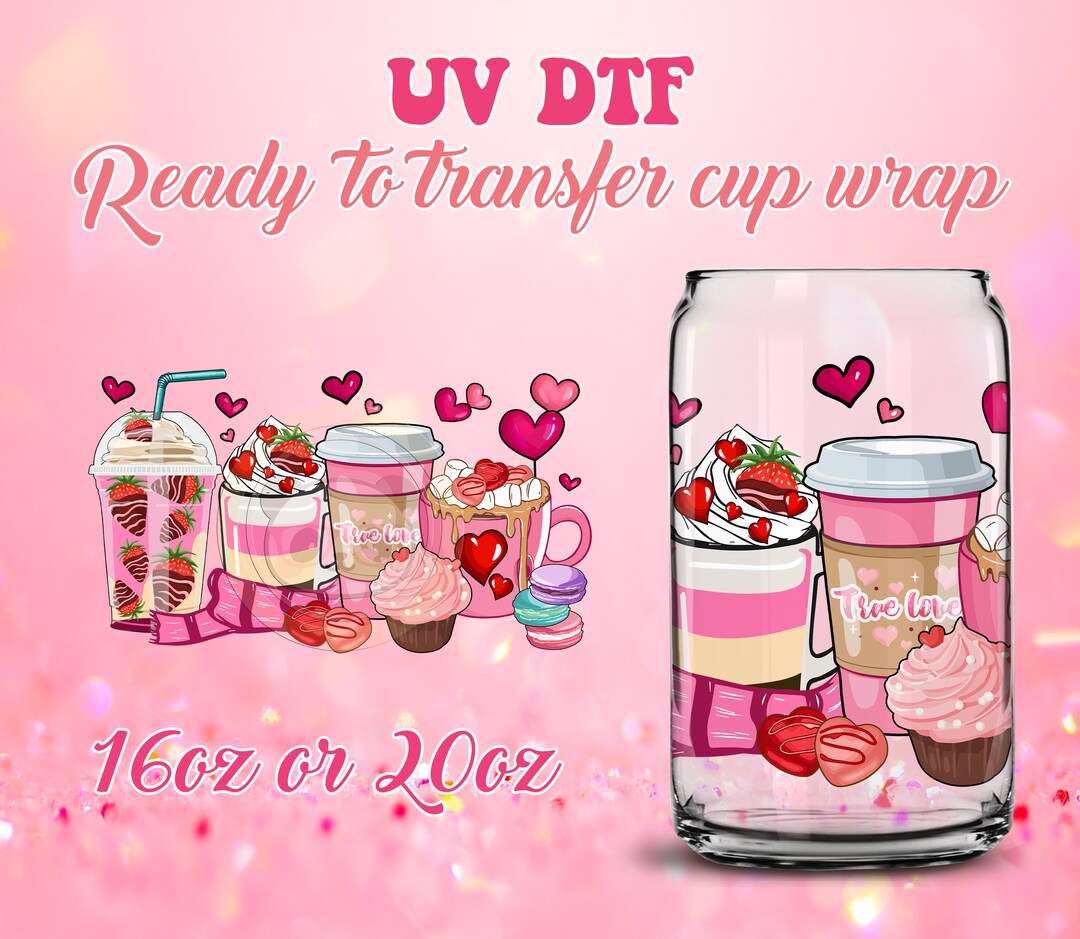 UV DTF Cup Wrap - Ready to Transfer DIY 16oz and 20oz Prints - Libbey ...