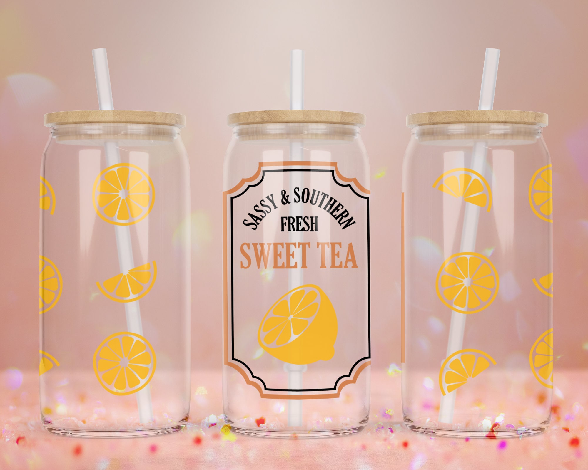 UV Printed Glass Cup 16oz - When Life Gives You Lemons Make Lemonade ...