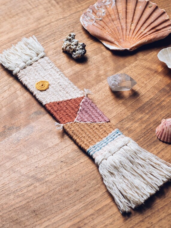 Woven Bookmark in Seaside Tones | Etsy