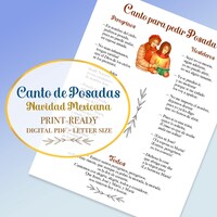 Canto Para Pedir Posada - Letra Para Posada Archivo Digital PDF Listo ...