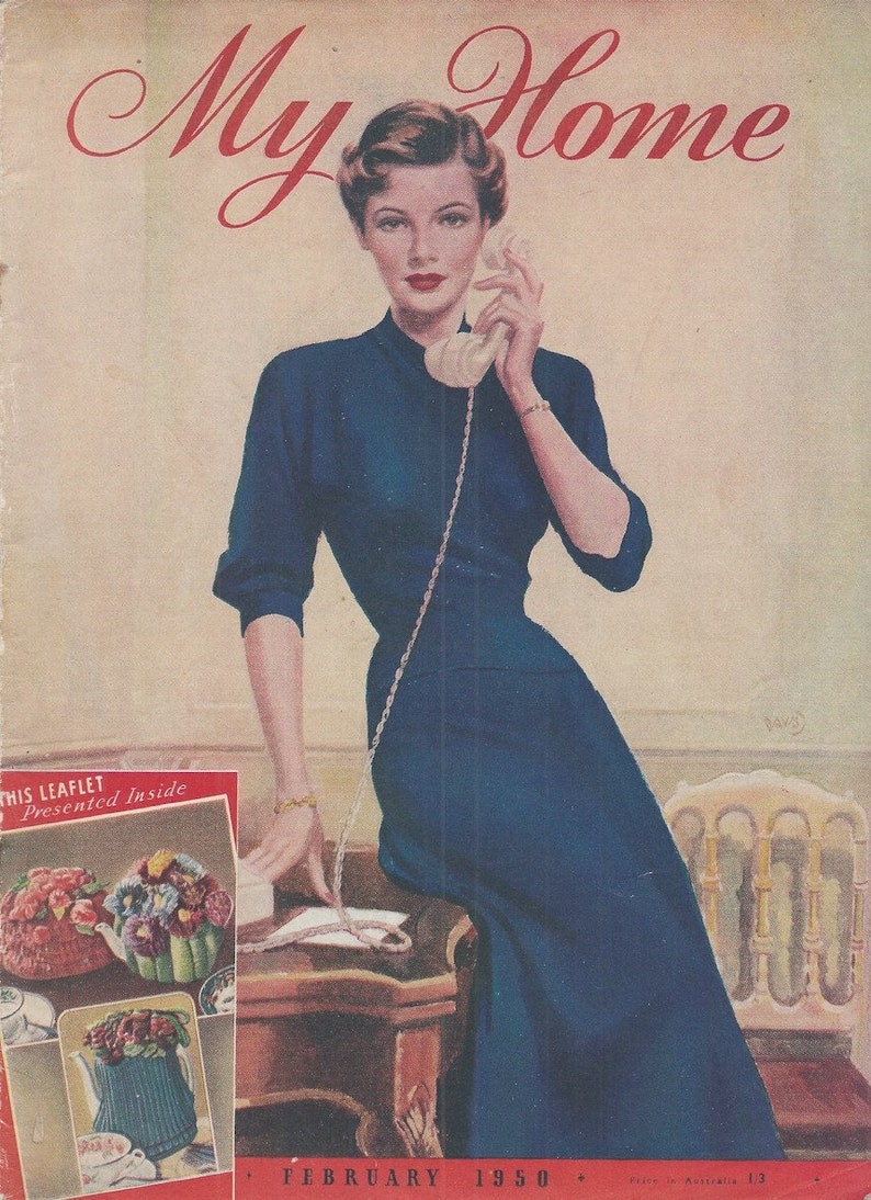 Digital 1950 February My Home Magazine - Etsy