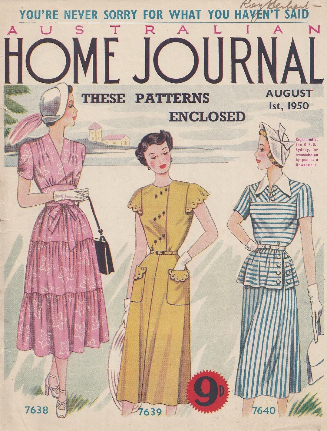 Digital 1950 August Home Journal Magazine - Etsy