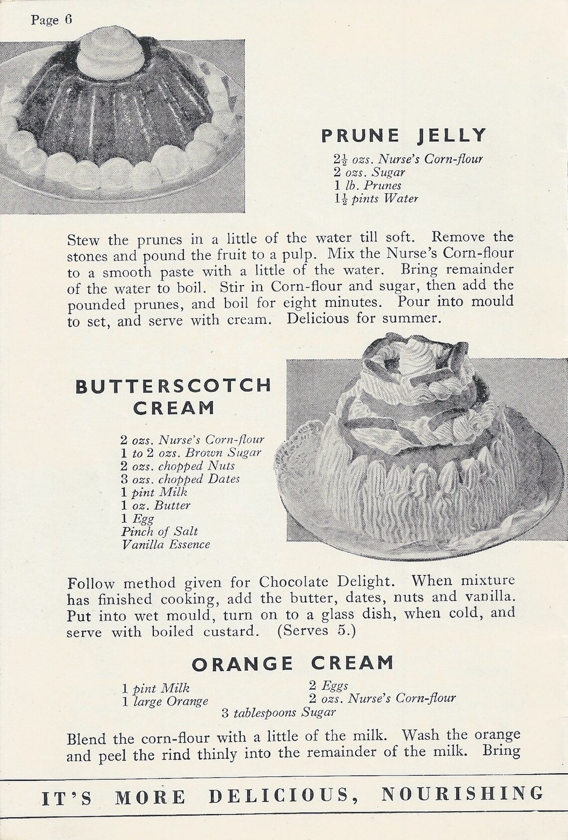 Digital 1950 Mealtime Magic Nurse's Cornflour Cookbook - Etsy