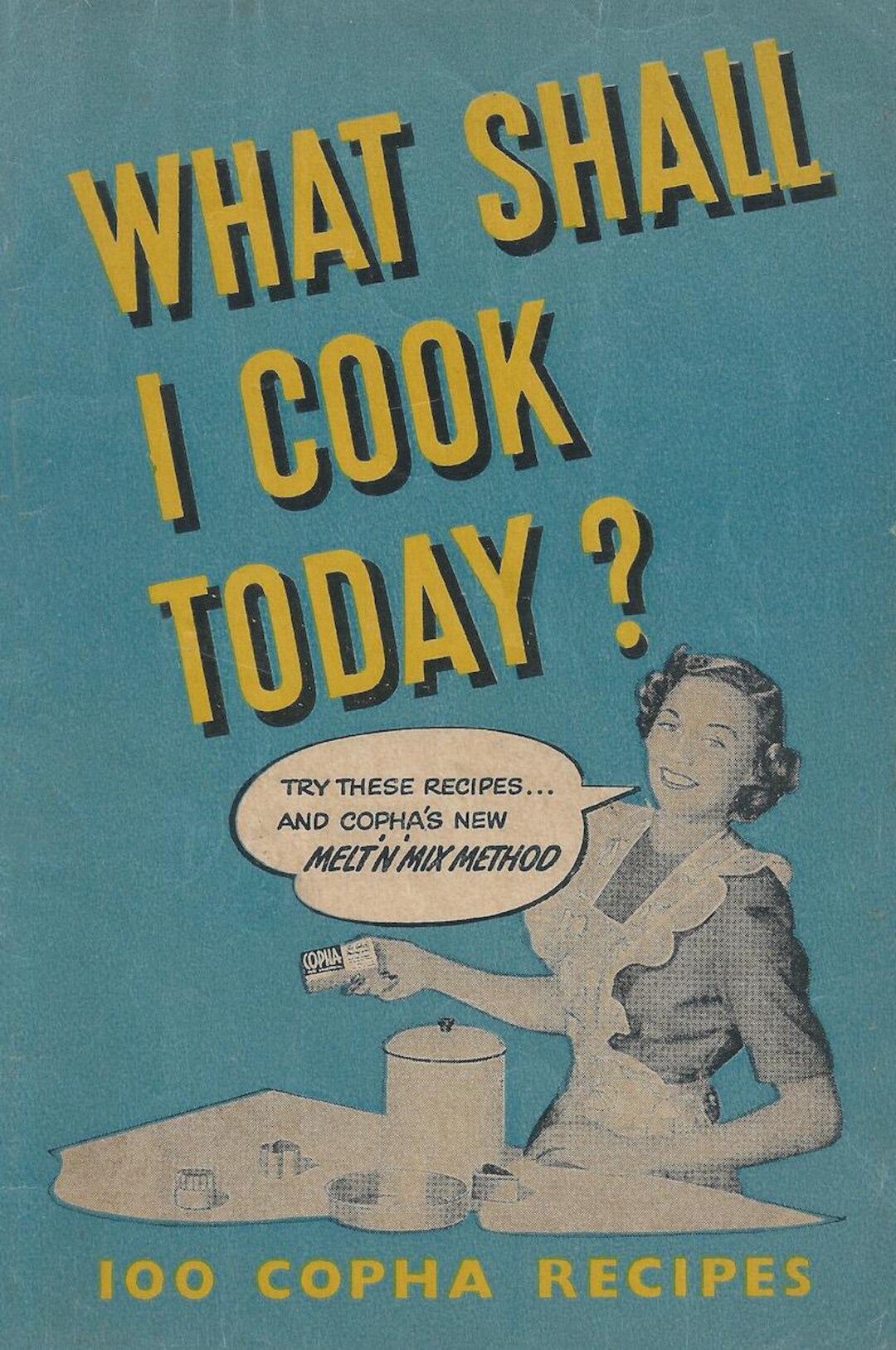 Digital 1952 What Shall I Cook Today 100 Copha Recipes - Etsy