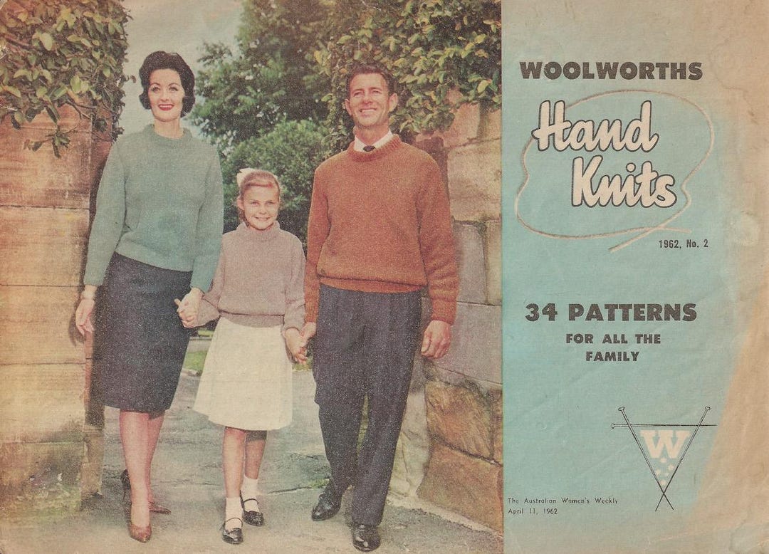 Digital 1962 April 11 Woolworths Hand Knits Booklet - Etsy