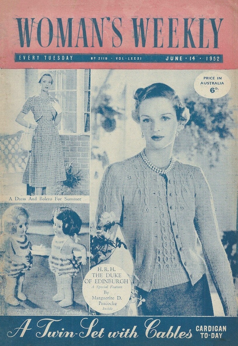 Digital 1952 June 14 Woman's Weekly Magazine - Etsy