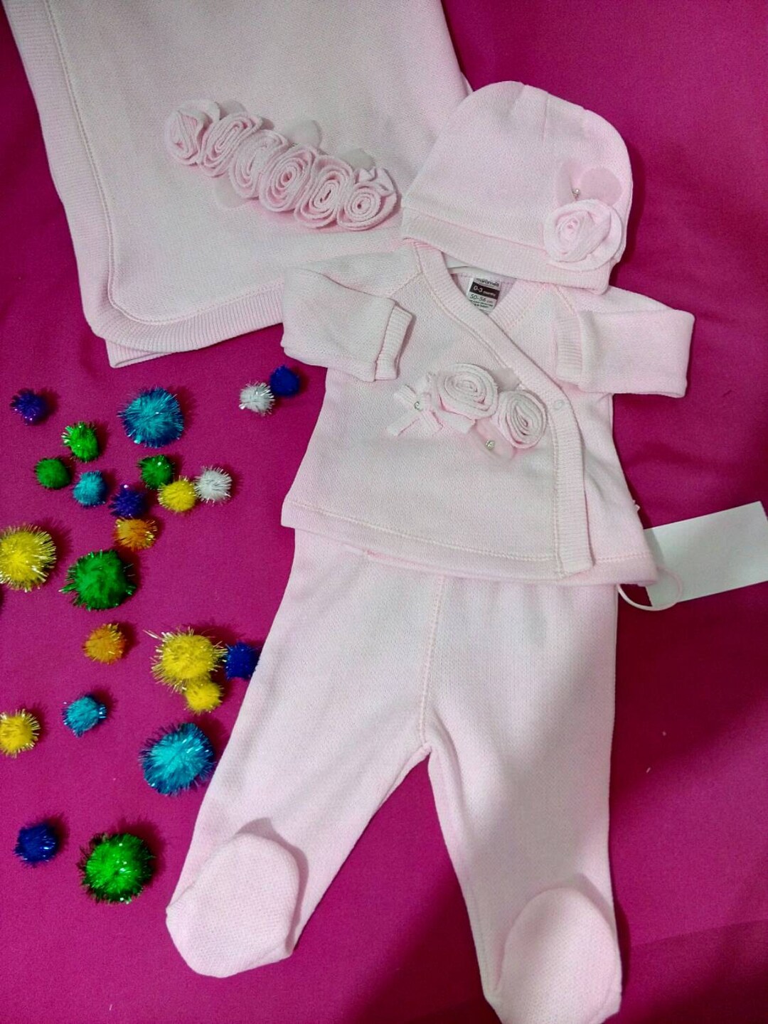 0-3 Month Baby Romper Set, Infant Girl Clothing, Newborn Baby Outfit ...