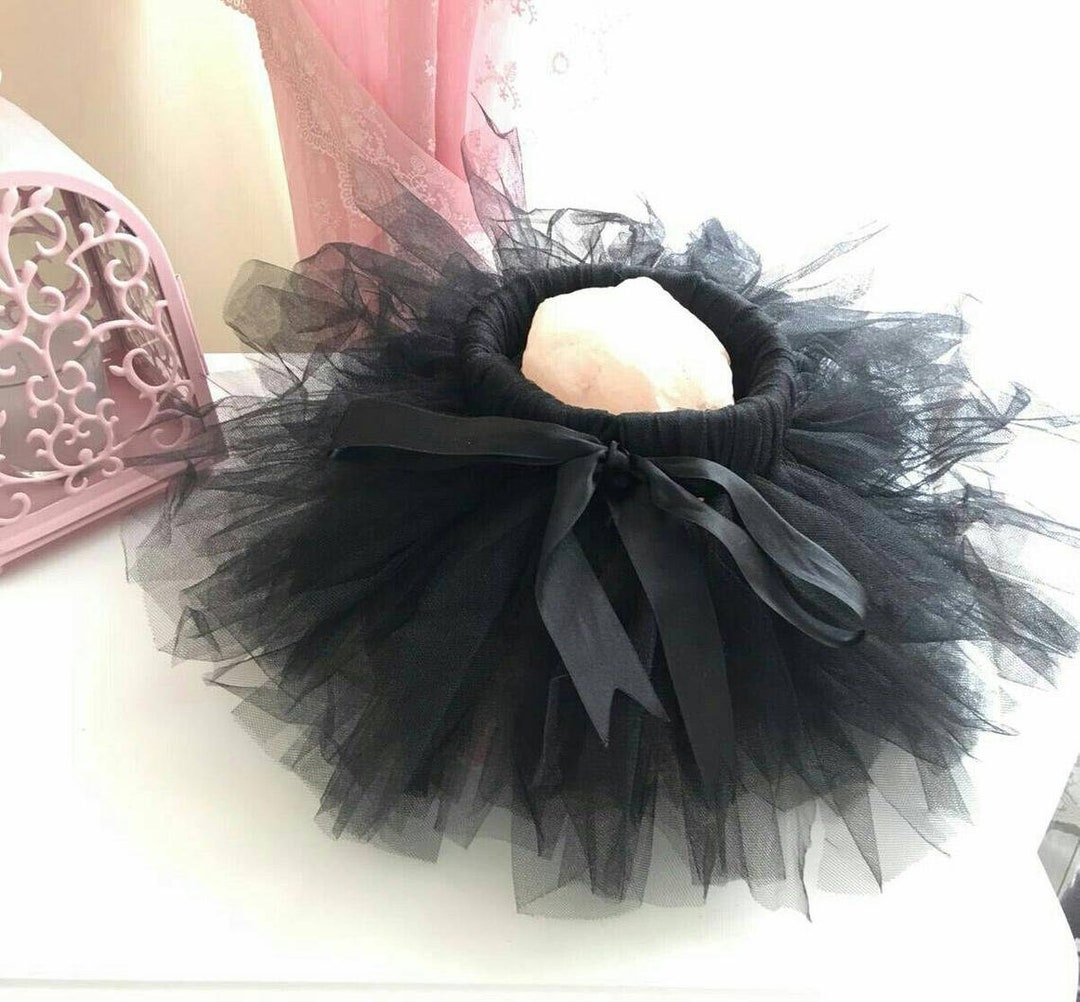 Black Baby Tutu Skirt, Fluffy Black Tutu for Girls, Baby Tut That ...