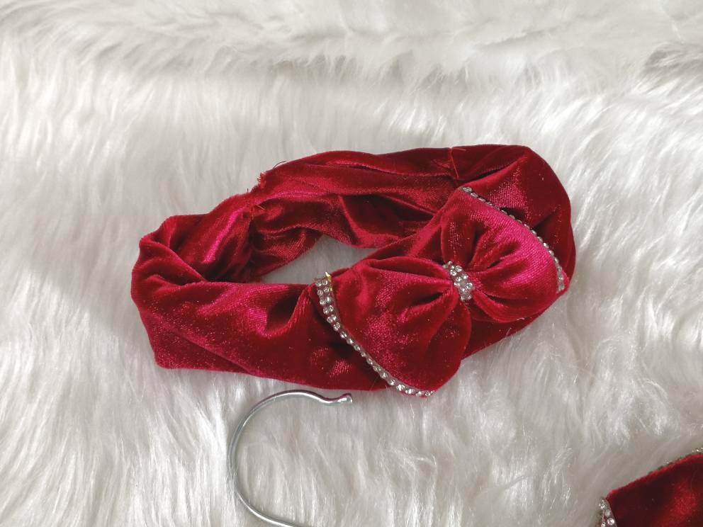 Red Velvet Dress for Baby Matching Mom And Baby First | Etsy