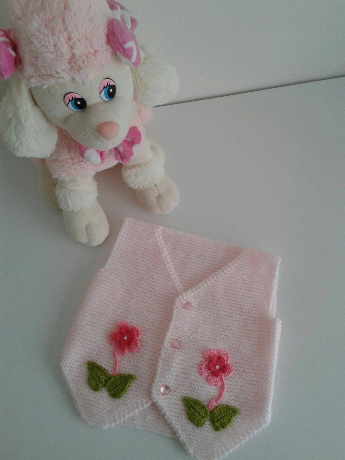 Hand-knitted Baby Vest Handmade Baby Pink Vest Baby Shower - Etsy