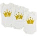 Monthly Milestone Set, Baby Keepsake, Unisex Baby Clothes, Gold ...