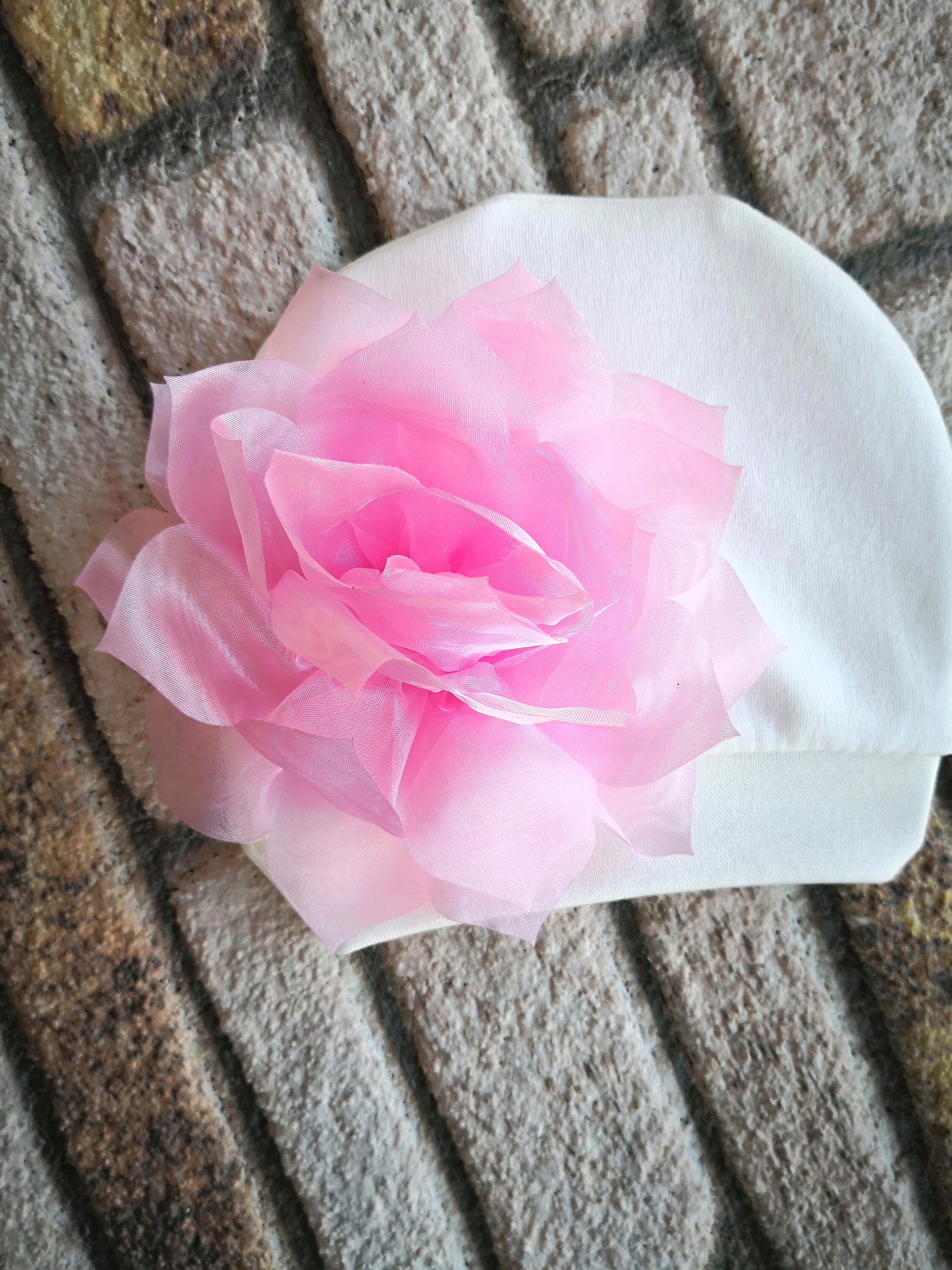 Newborn Girl Cotton Hat, Infant Beanie Hat, Photography Props, Baby ...