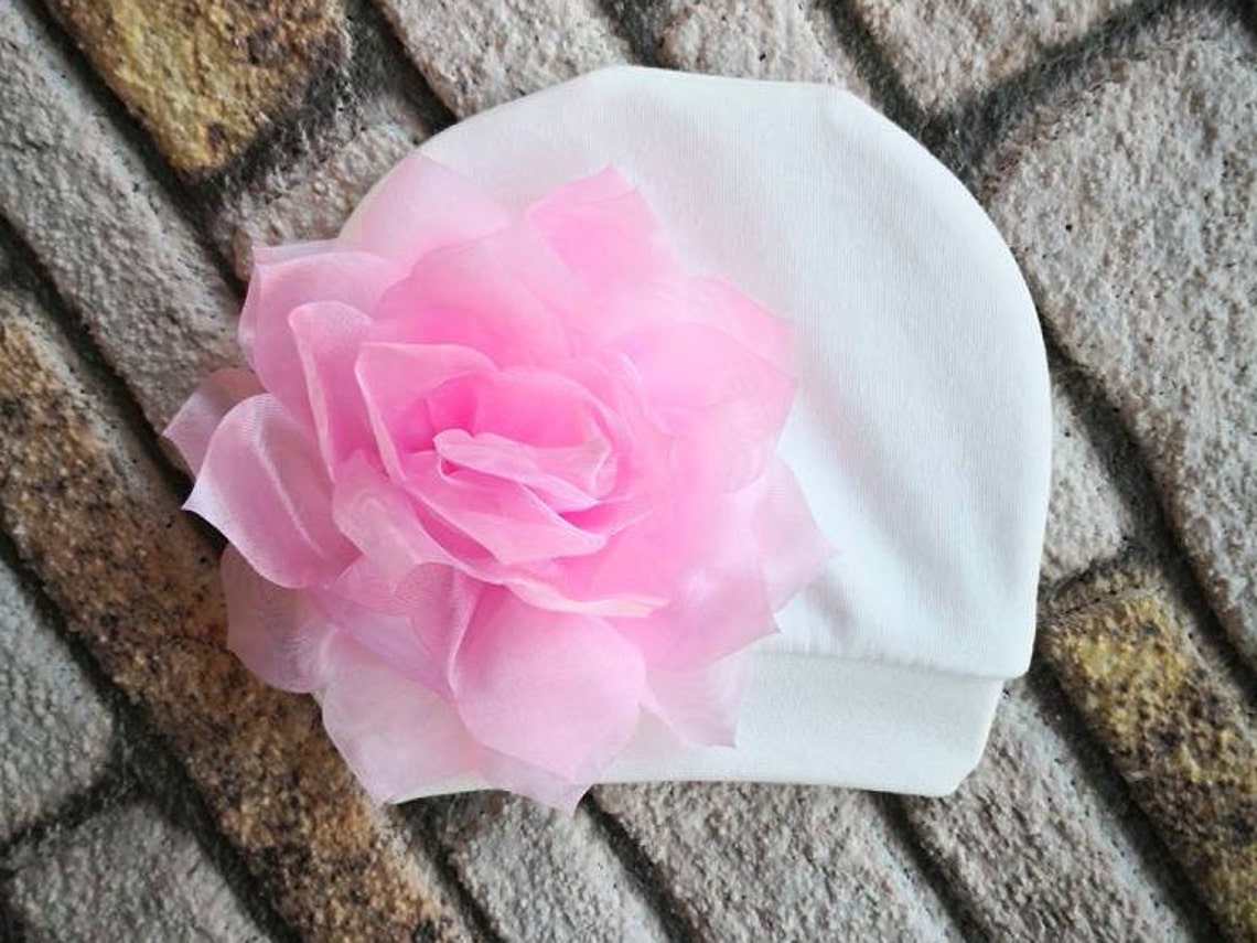 Newborn Girl Cotton Hat, Infant Beanie Hat, Photography Props, Baby ...