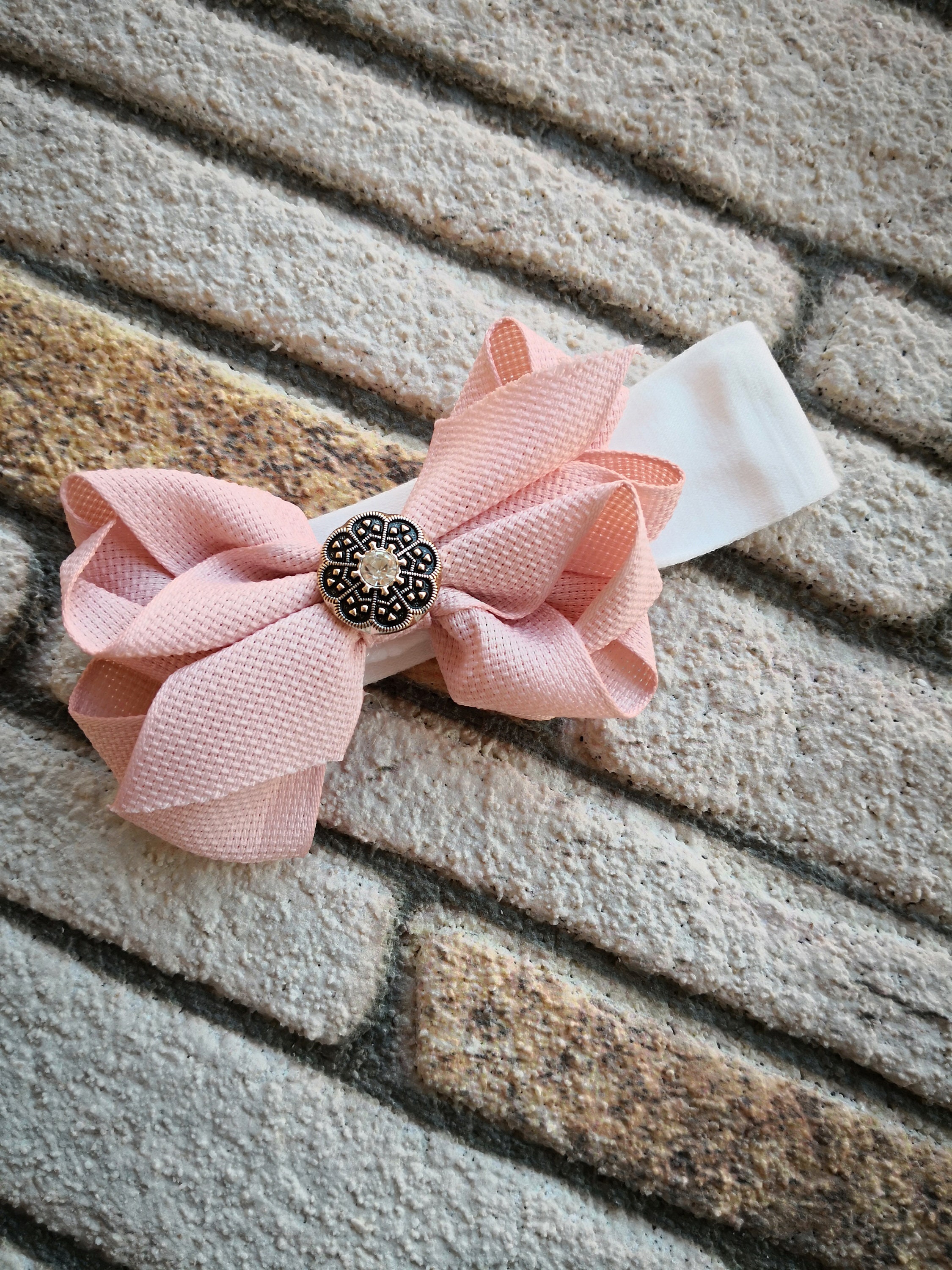 Pink Headband Girl Baby Cheer Bow Newborn Headwrap - Etsy