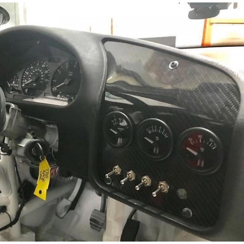 Fiberlab E36 Dash Block-off Panel Gauge Switch Setup - Etsy