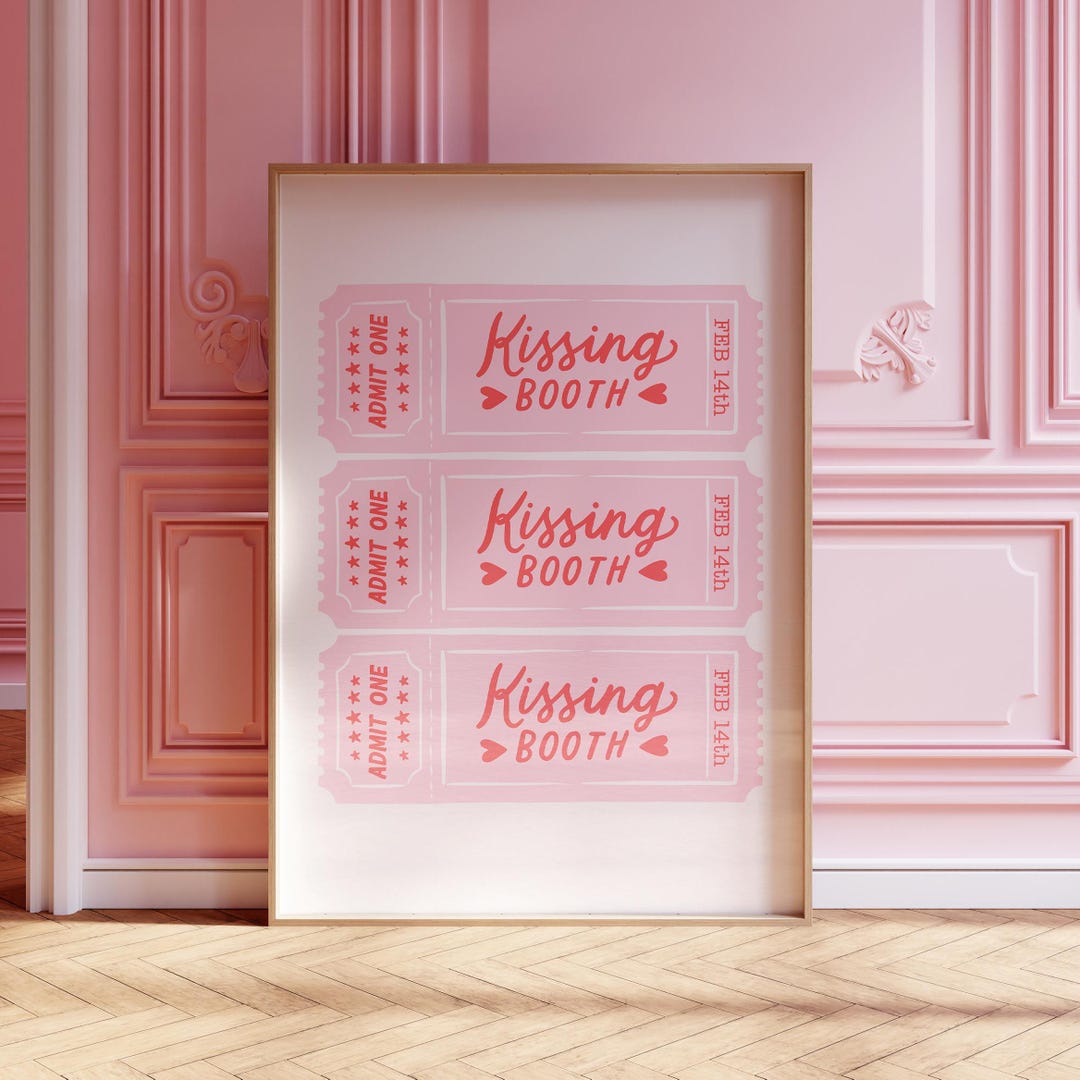 Preppy Valentine's Print Instant Download Art Valentine's Day Decor ...