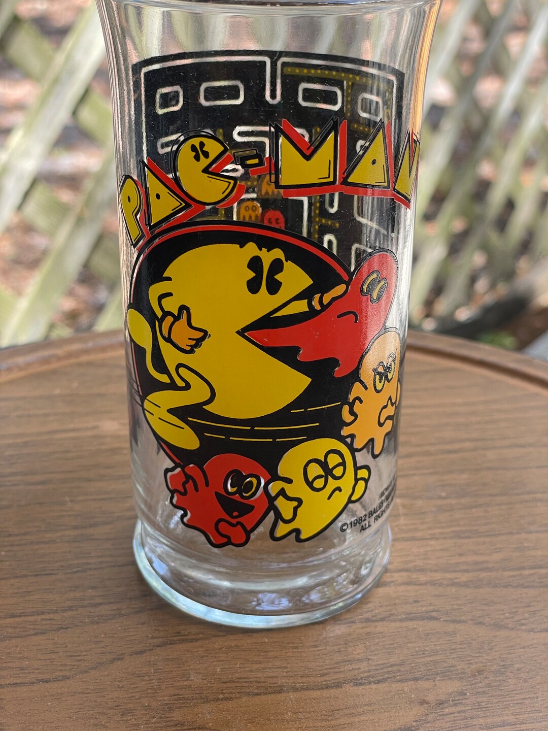 PAC-MAN Highball Glass 1982 Vintage Pac-man Glass Vintage Bar Glass ...