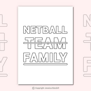 BUNDLE of NETBALL colouring pages coloring page digital | Etsy