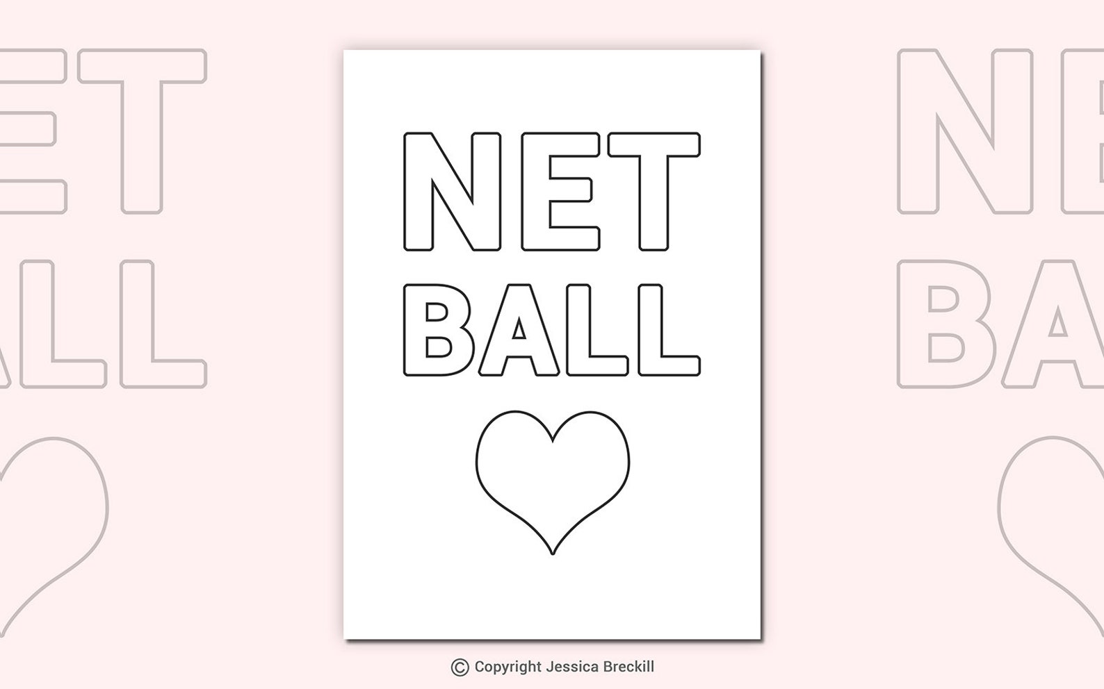 BUNDLE of NETBALL colouring pages coloring page digital | Etsy