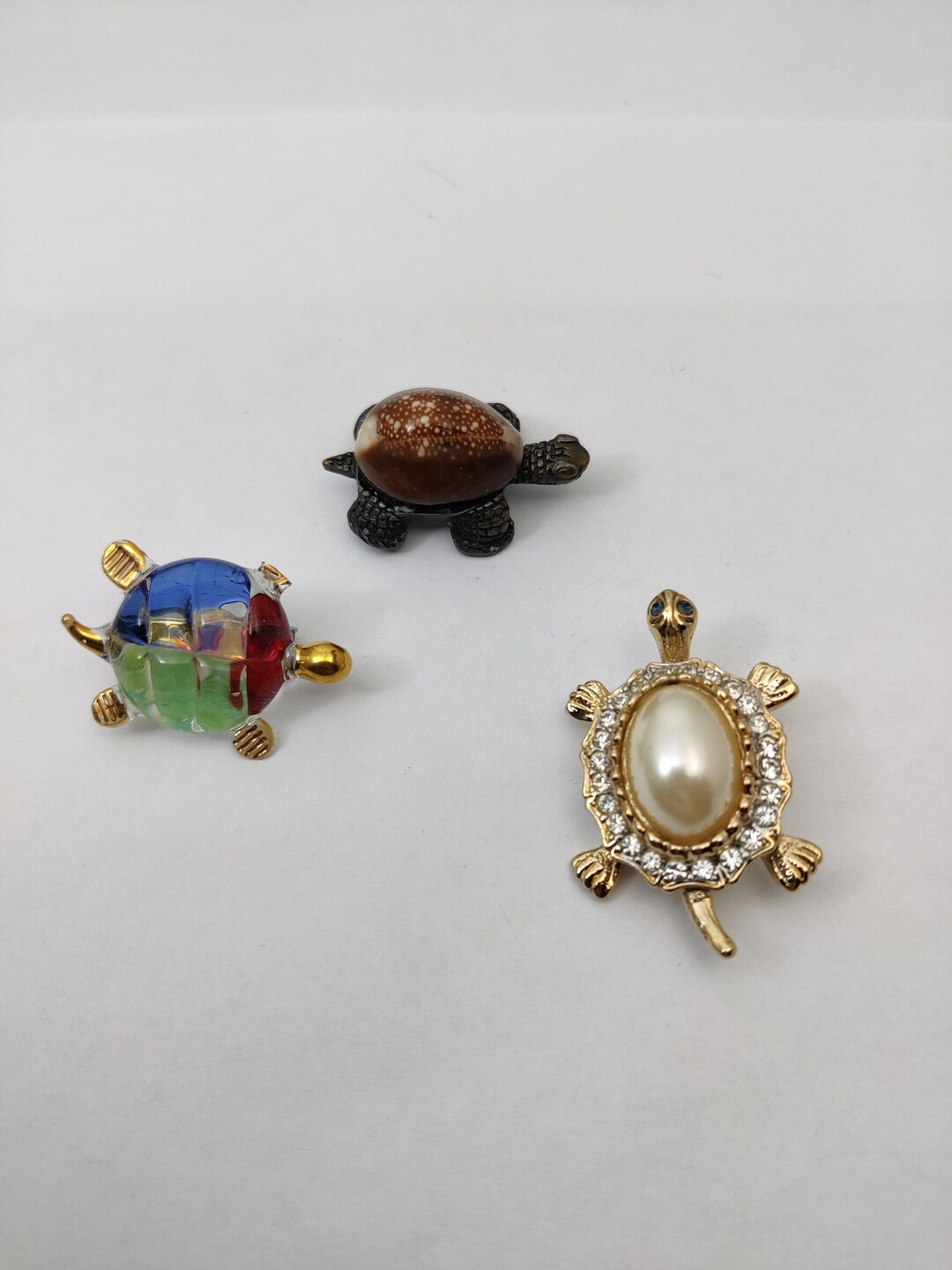 Vintage Metal Brooches Representing Turtles, Zoomorphic Brooch - Etsy