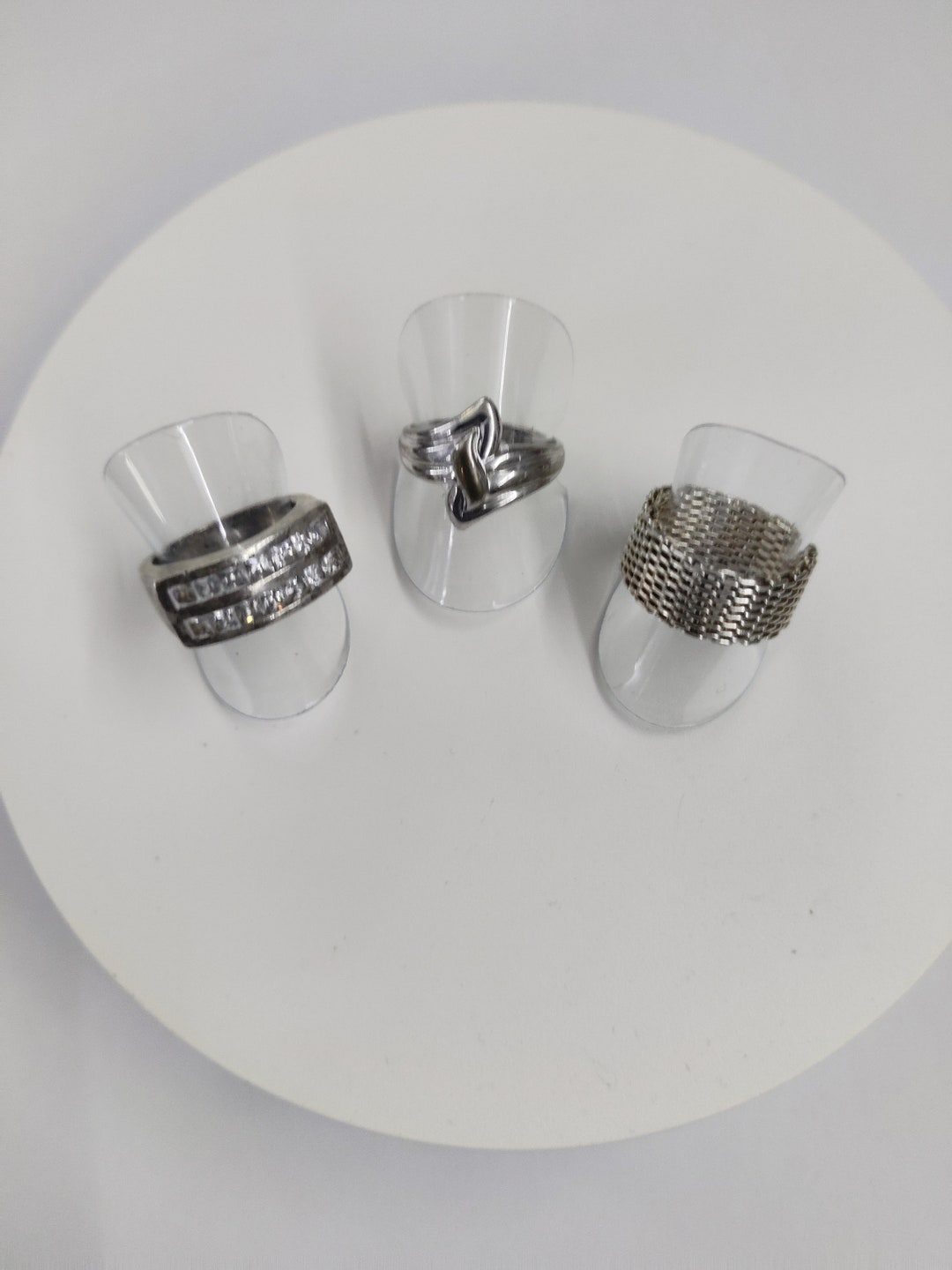 Vintage Solid Silver Ring - Etsy