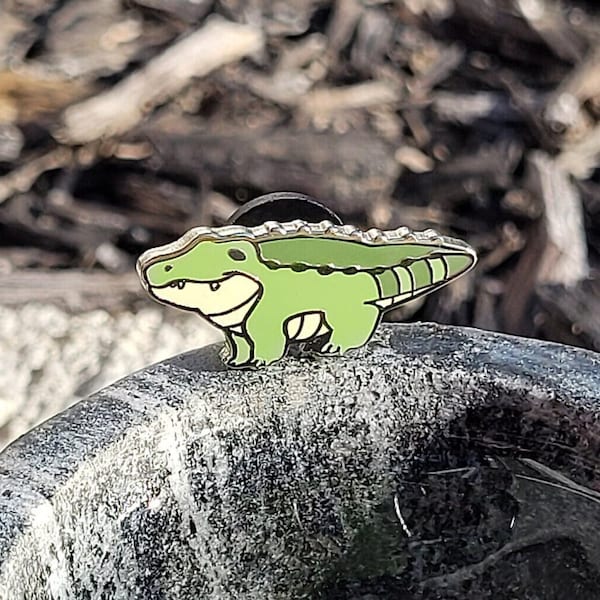 Crocodile Pin - Etsy