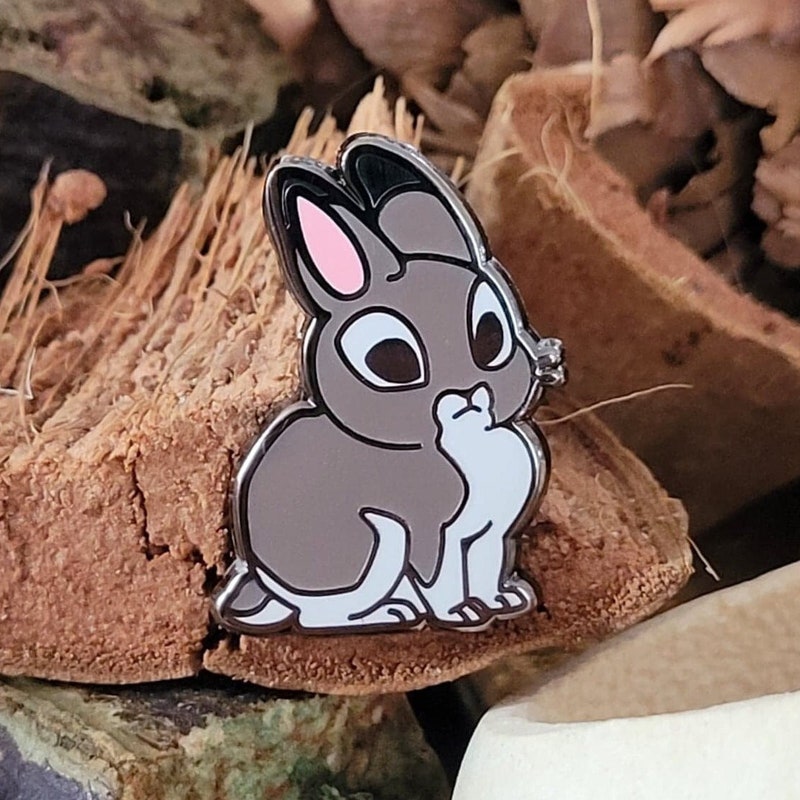 Bunny Rabbit Enamel Pins - Etsy