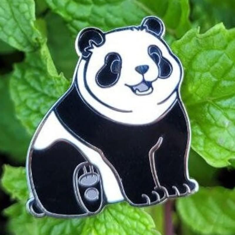 Panda Enamel Pin - Etsy